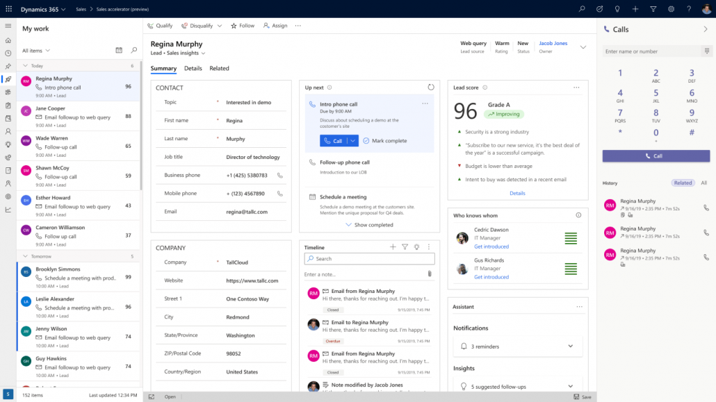 Microsoft Dynamics 365 Sales Insights - #1 Gold Dynamics 365 Microsoft ...