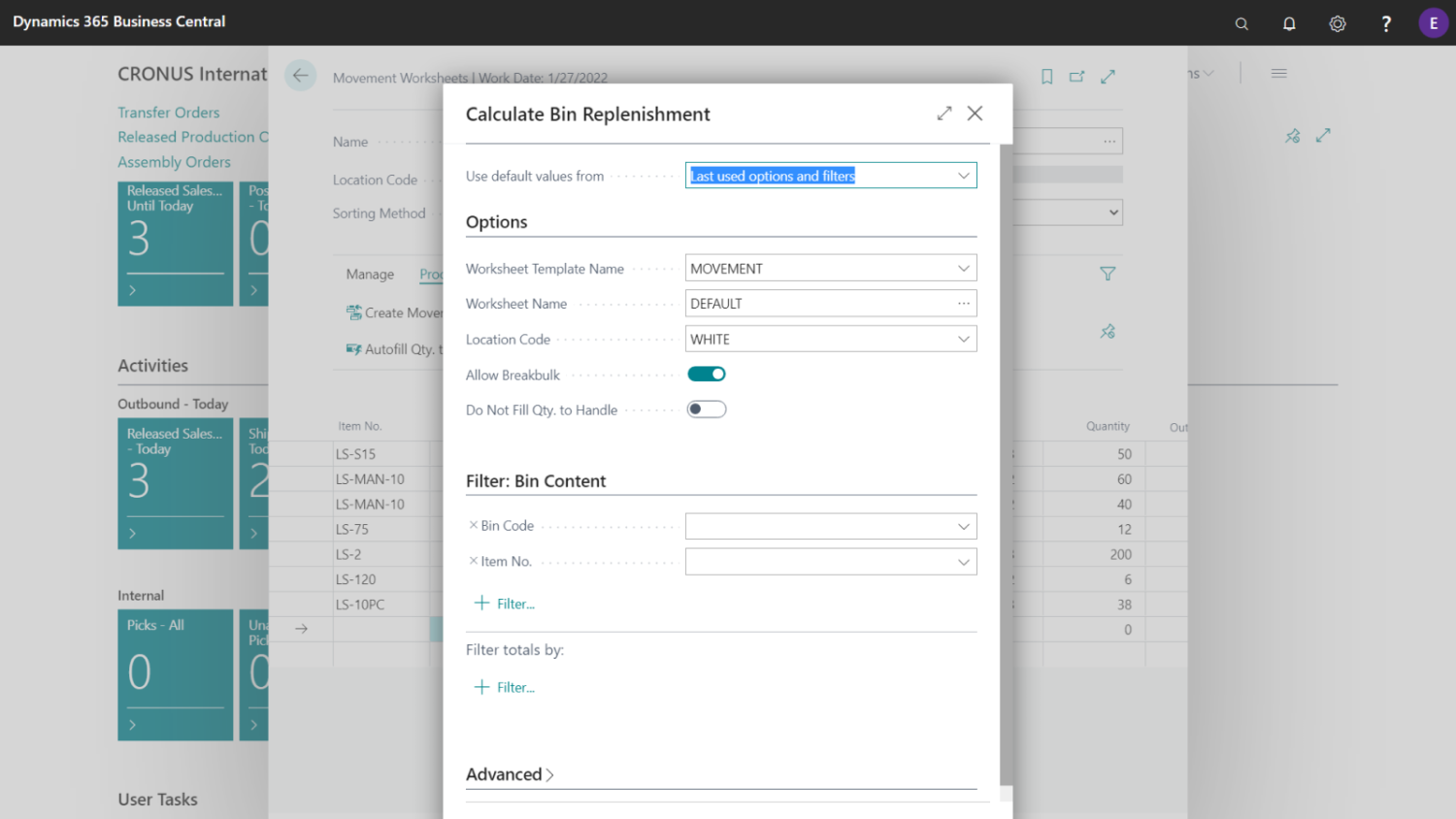 Dynamics 365 Business Central Warehouse Management Malaysia & Cambodia
